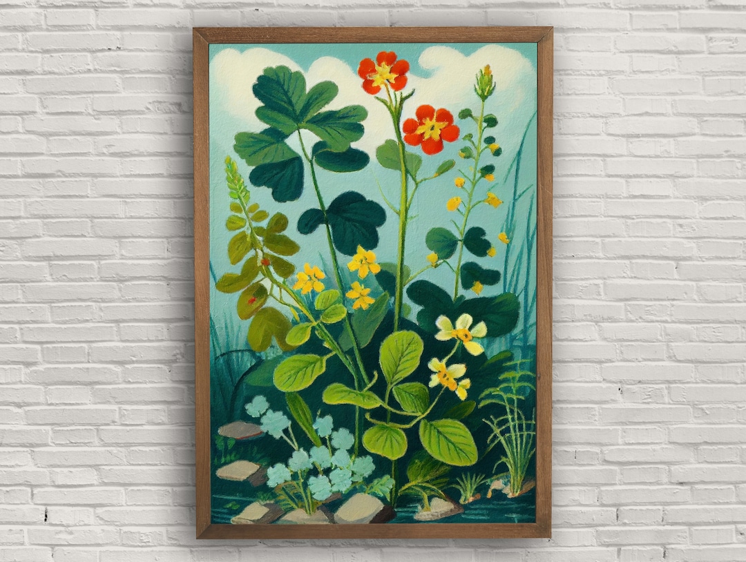 Mid Century Modern Spring | Printable Wall Art Prints | Vintage Digital ...