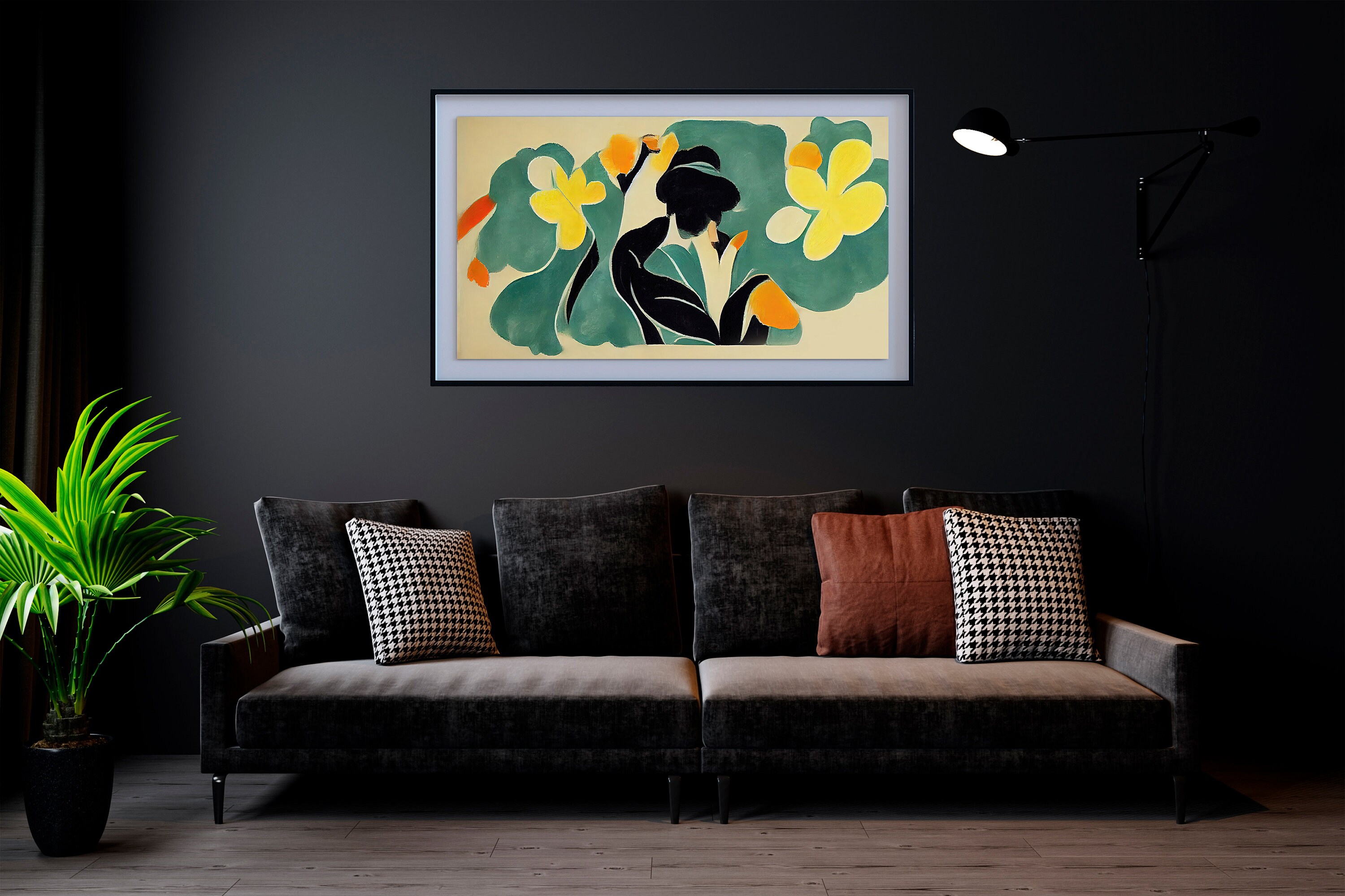Mid Century Modern Samsung Frame TV Art, Midcentury Spring Theme Pack ...