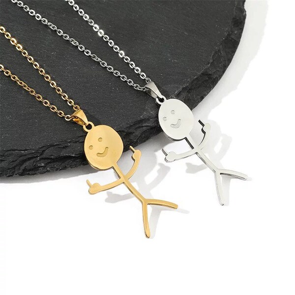 Stickman Middle Finger - Etsy