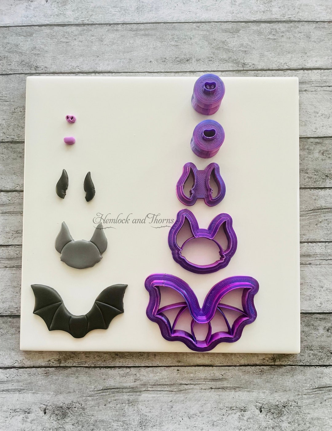 Bat Clay Cutter Halloween Cutter Bat Spooky Clay Cutter Clay Cutter Set ...