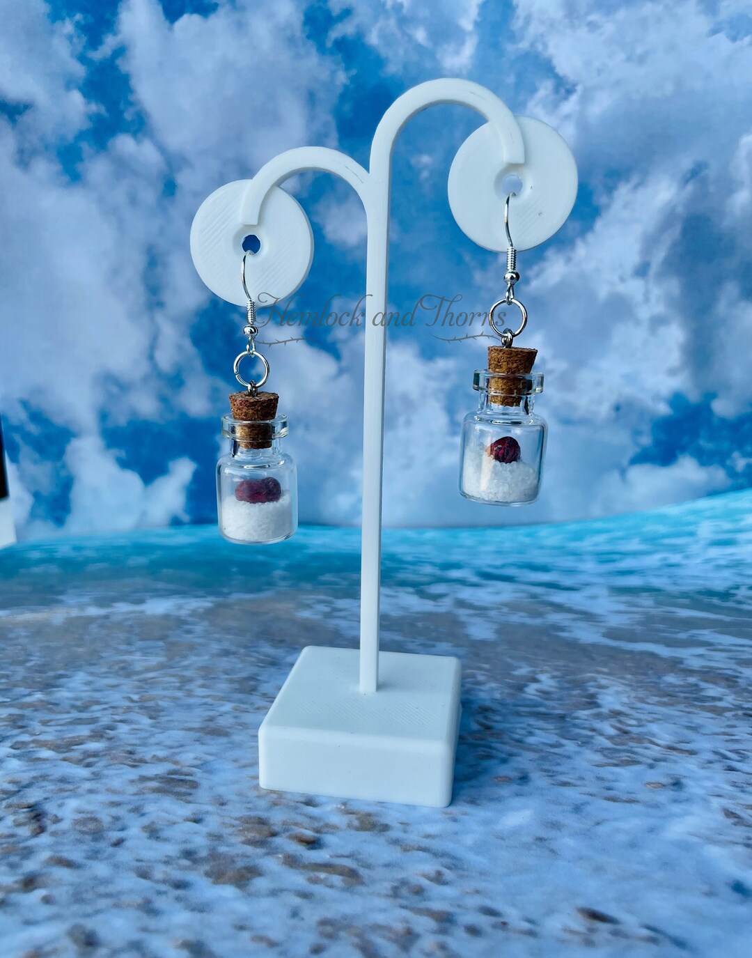 Jar of Dirt | Pirate Earring| Davy Jones Heart | Light Weight Dangle ...