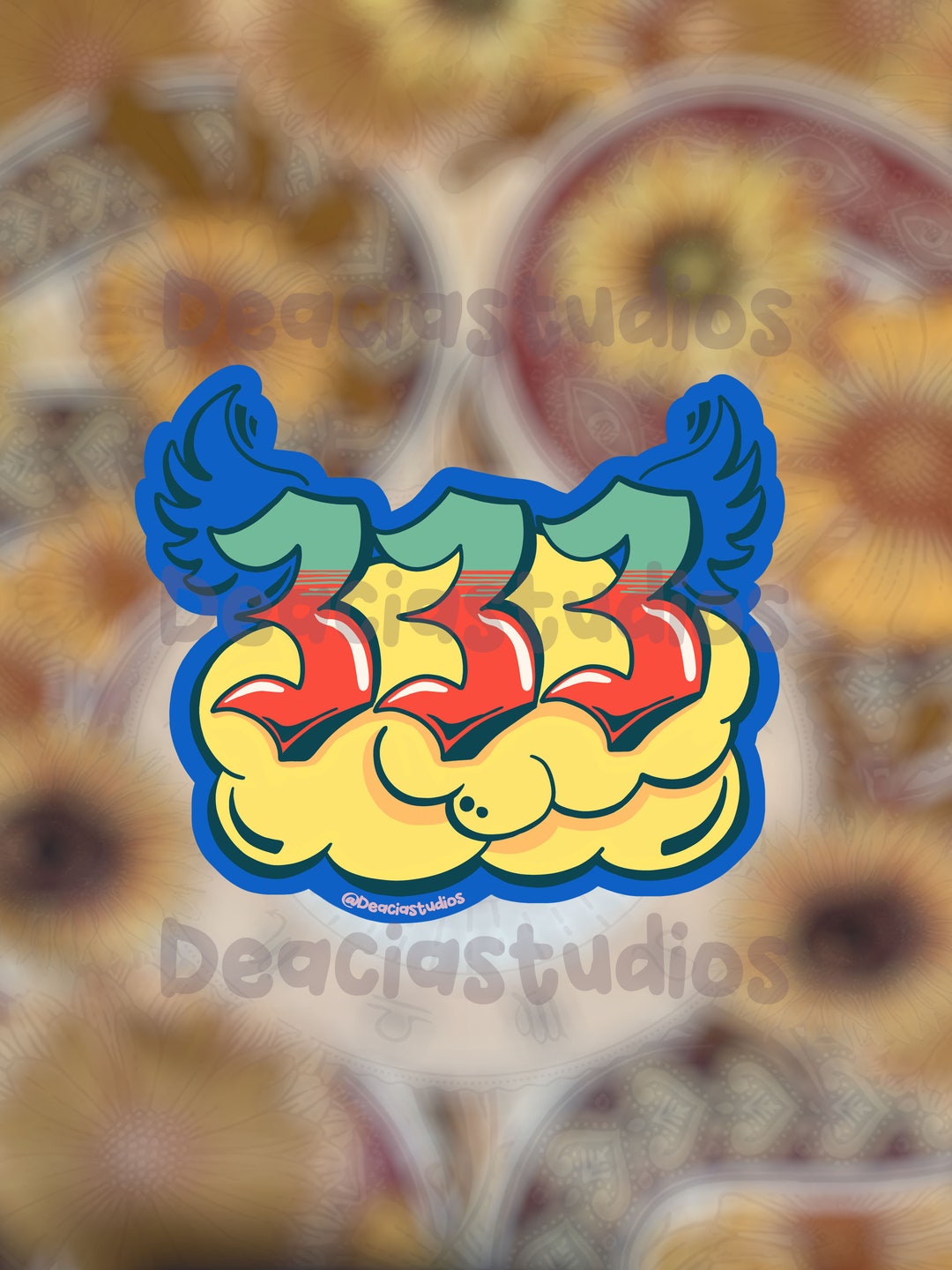 333 Sticker | Angel Number - Etsy
