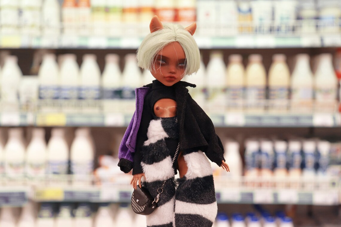 Faux Fur Cut Out Pants Monster / Ever After / Bratz Doll - Etsy