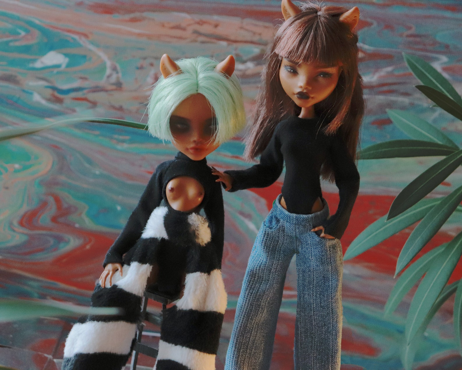 Faux Fur Cut Out Pants Monster / Ever After / Bratz Doll - Etsy