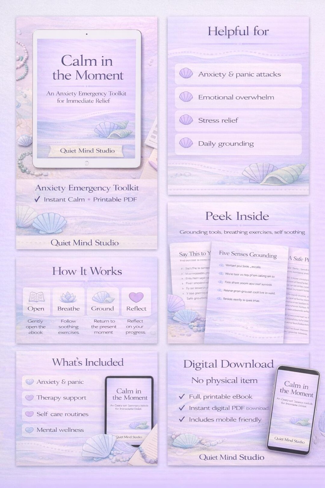Calm in the Moment an Anxiety Emergency Toolkit for Immediate Relief - Etsy
