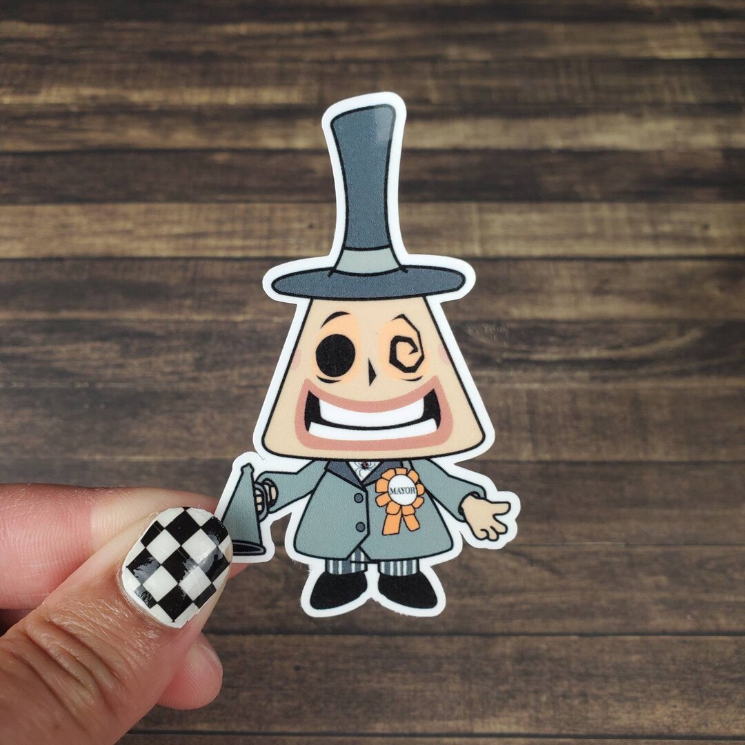 The Mayor, the Nightmare Before Christmas Sticker - Etsy