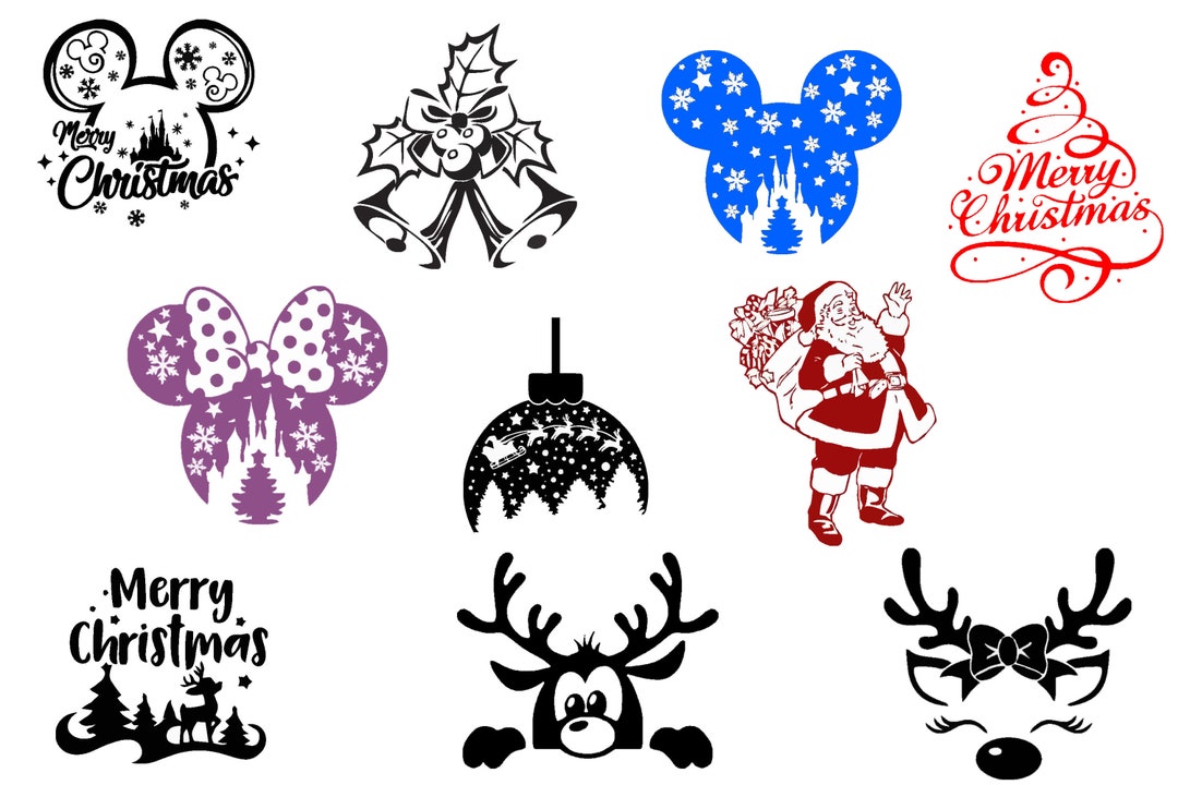 Noël SVG, Clipart Noël, fichiers Svg Noël pour Cricut, Noël Svg coupe ...