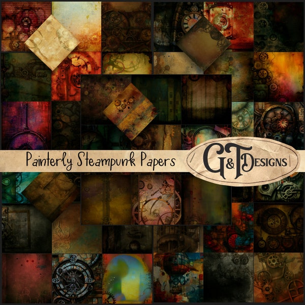 Steampunk Backgrounds - Etsy