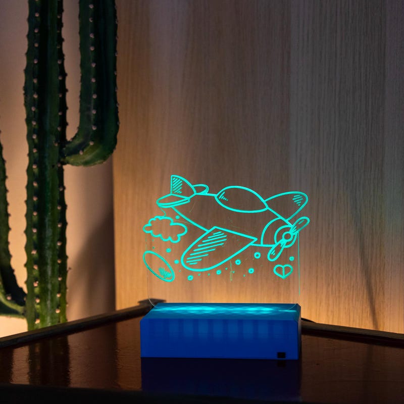 Airplane Night Light - Etsy