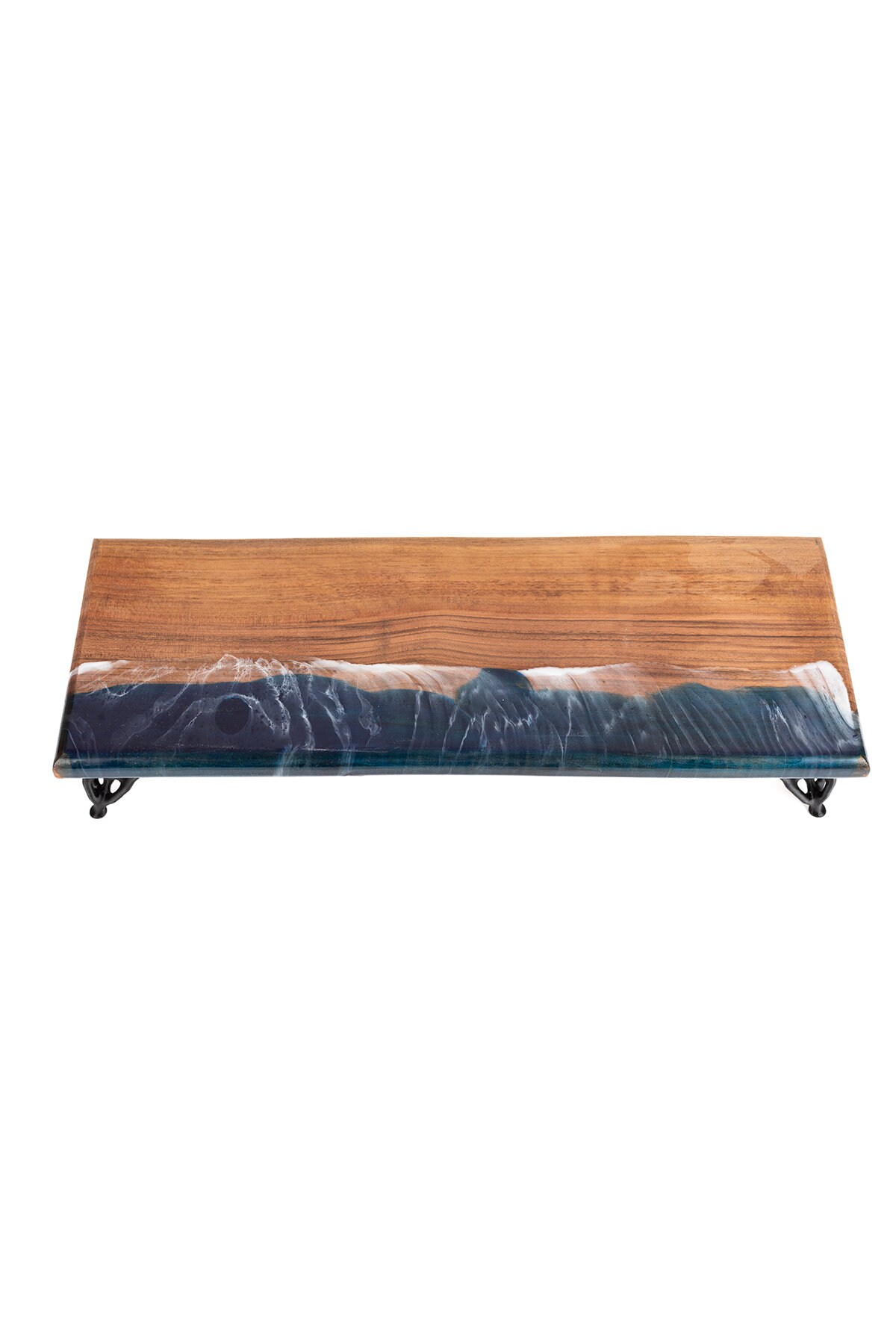 Computer Monitor Riser Wooden Stand,computer Stand, Epoxy With Marine ...