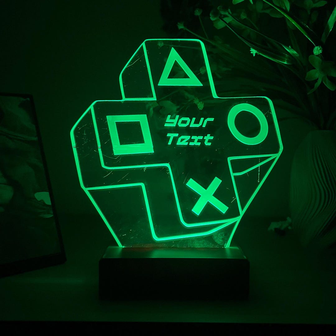 Personalized LED Lamps for Gamers and Kids Unique Night Lights ...
