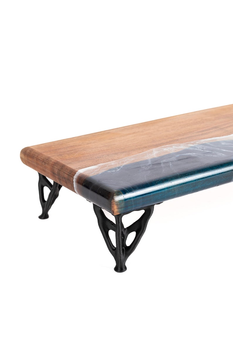 Computer Monitor Riser Wooden Stand,computer Stand, Epoxy With Marine ...