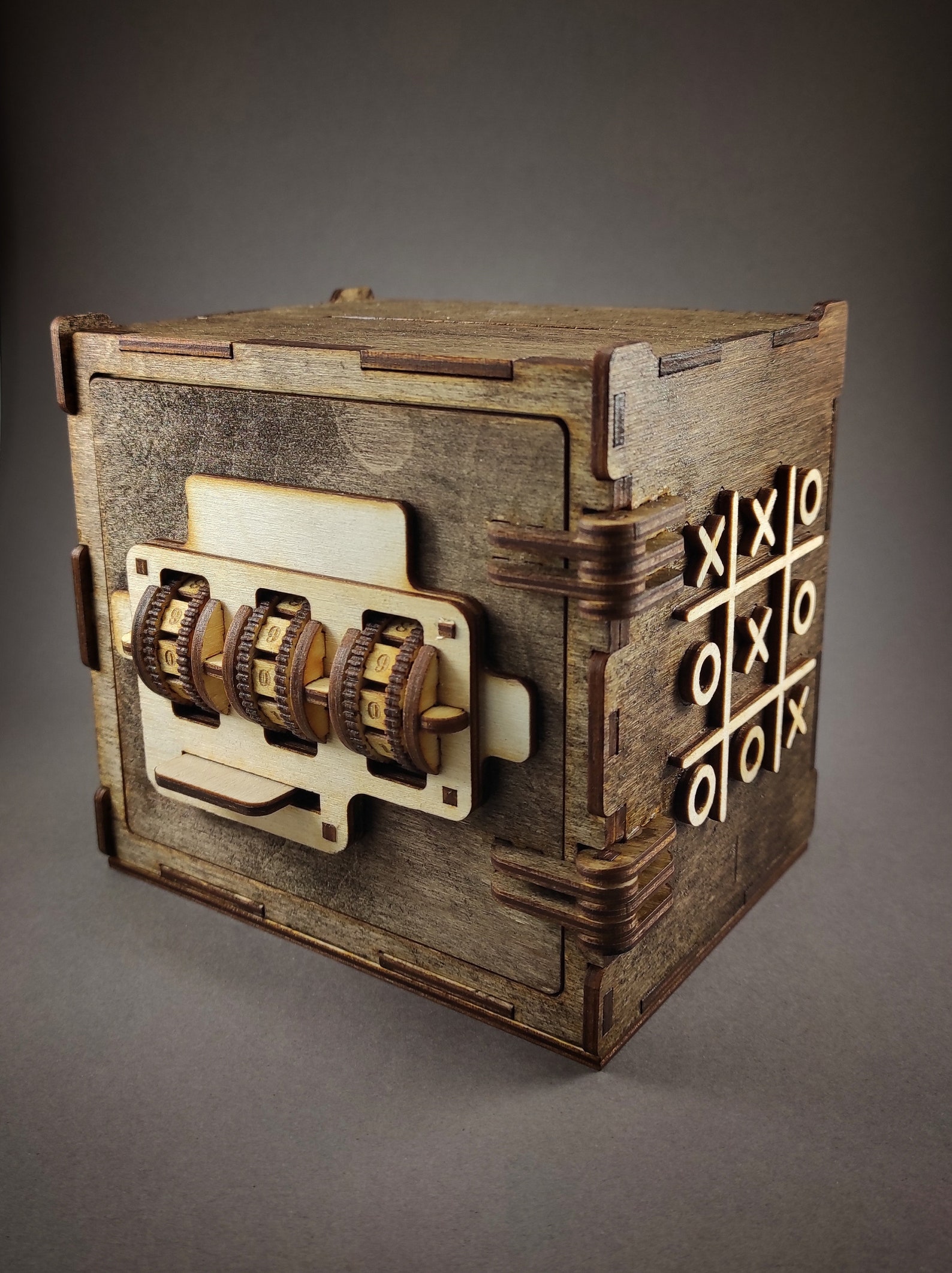 Tic Tac Toe Box L Safe Box L Gift Ideas L Escape Room Game L Gift ...