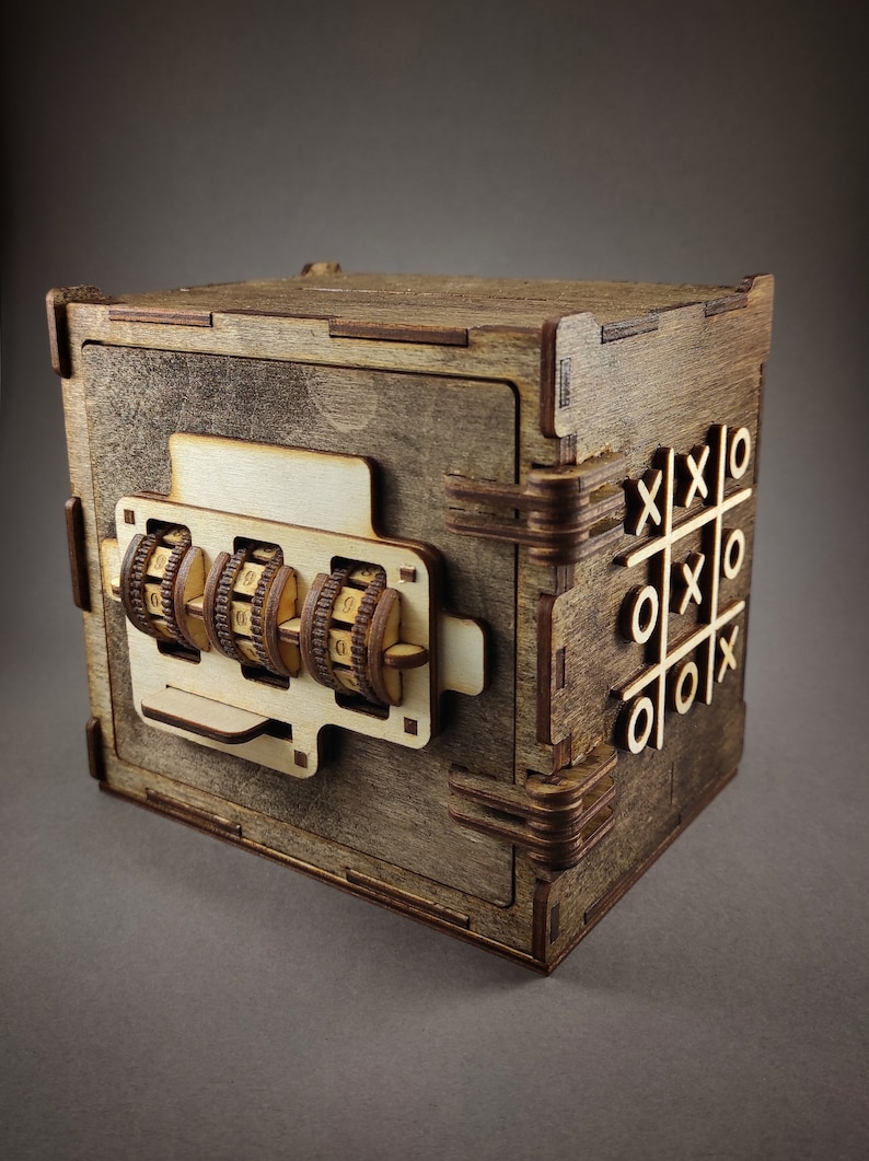 Tic Tac Toe Box L Safe Box L Gift Ideas L Escape Room Game L Gift ...