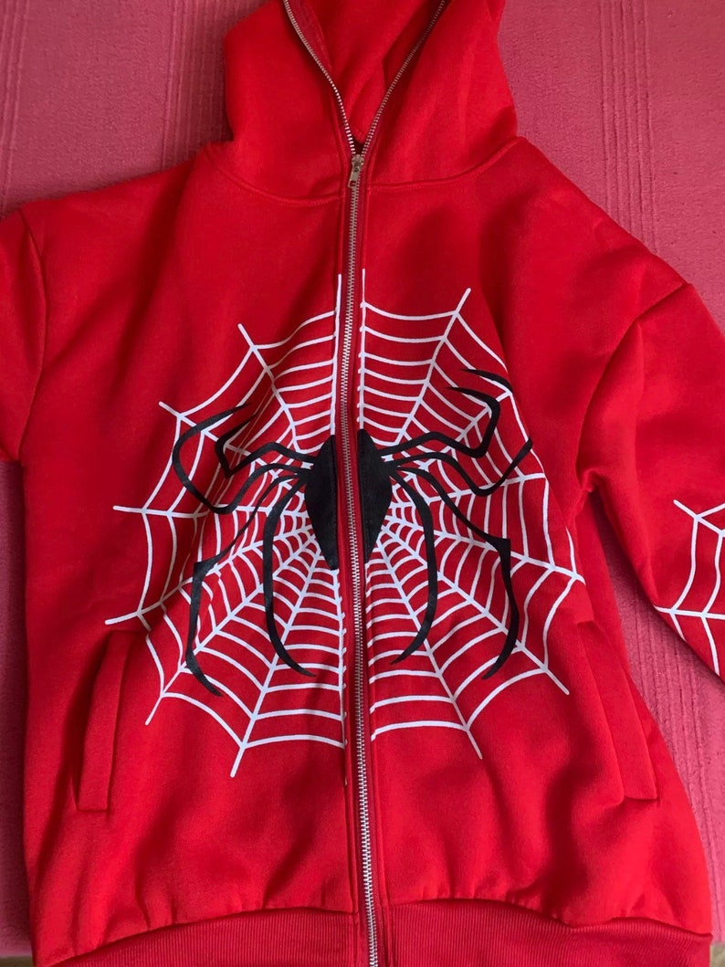 Red Spider Web Jacket - Etsy