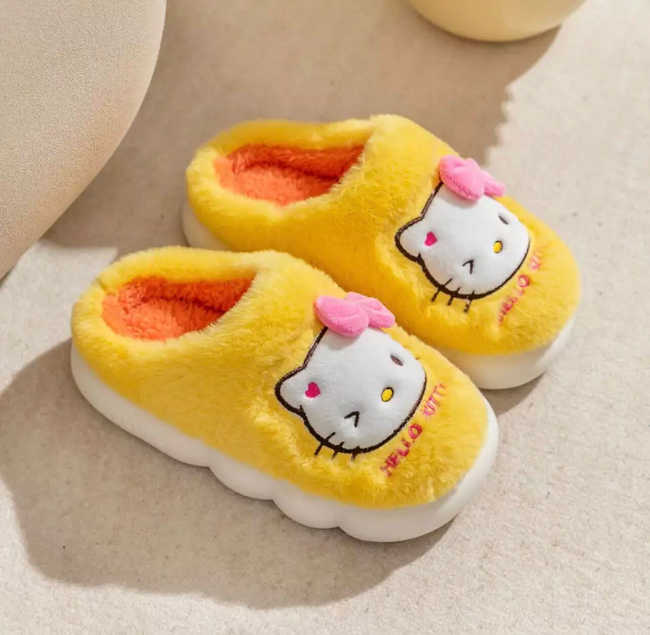 Hello Kitty Slippers - Etsy