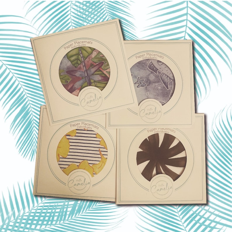 Paper Placemats Round Set of 24 High Quality With Exclusive Designs - Etsy