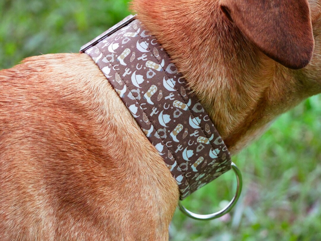 Cowboy Print Dog Collar: Handmade Western Style, Thick 2-inch Collar - Etsy