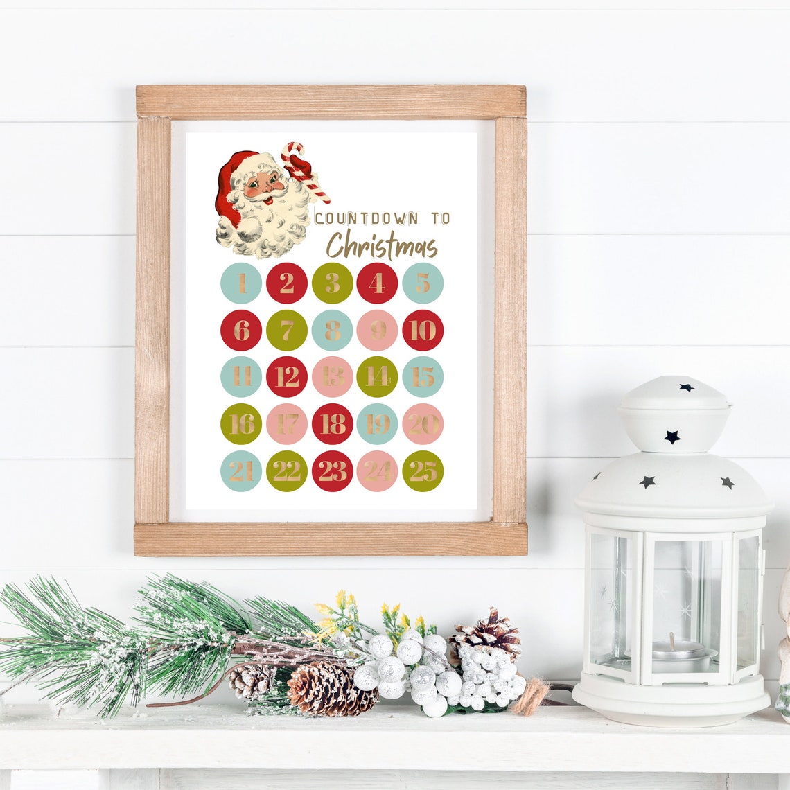 Christmas Countdown Printable Countdown to Christmas Printable Advent ...
