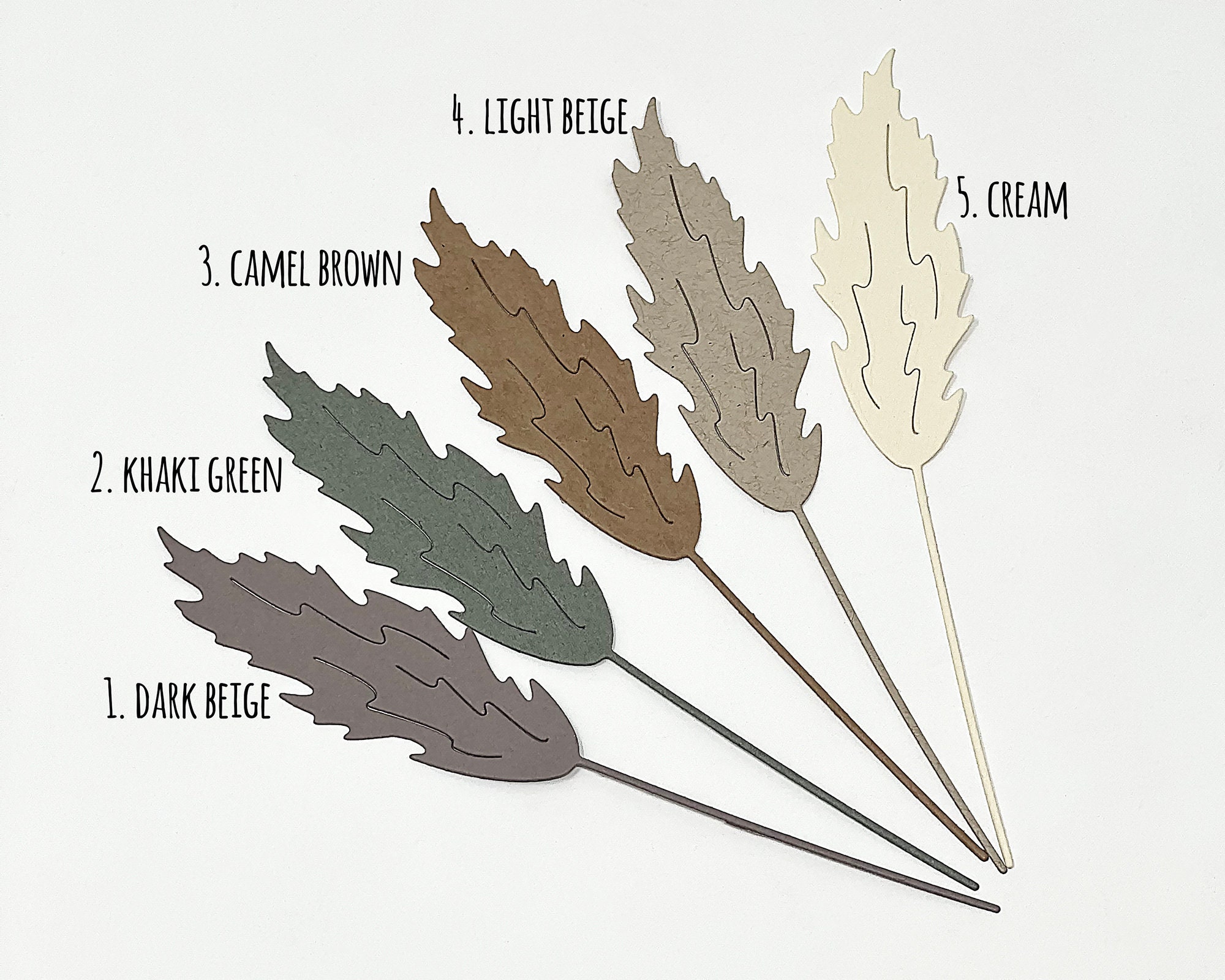 Pampas Grass Die Cuts Floral Cut Outs Paper Grass Cut Outs - Etsy