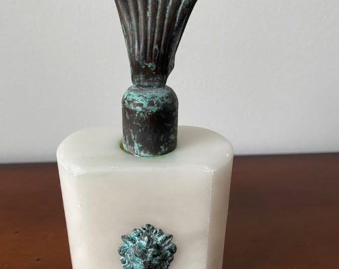 Vintage 100% Alabaster Perfume Bottle - Etsy