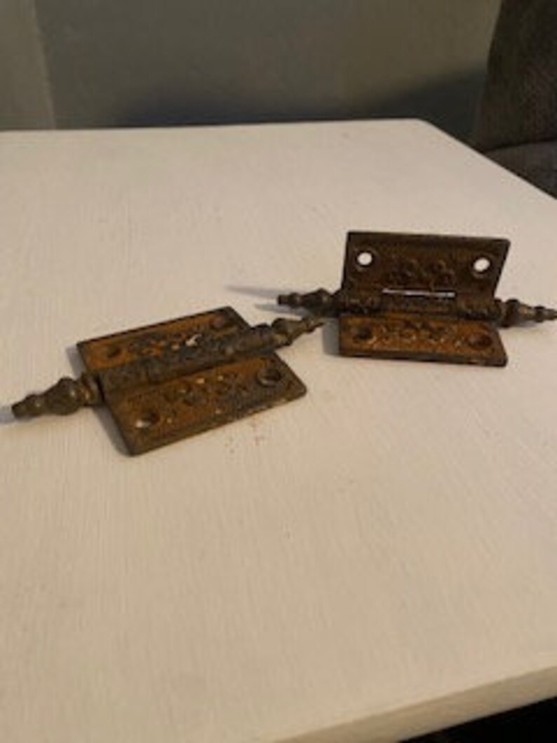 Original 1900's Cast Iron Antique Door Hinges - Etsy