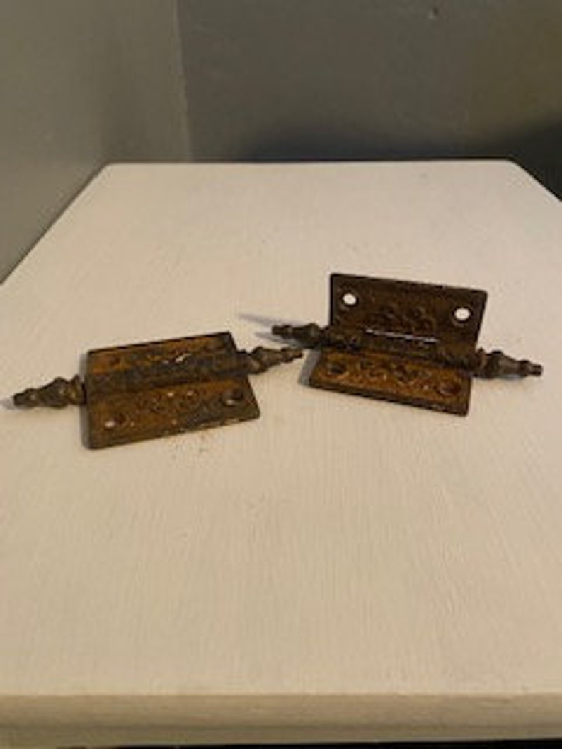Original 1900's Cast Iron Antique Door Hinges - Etsy