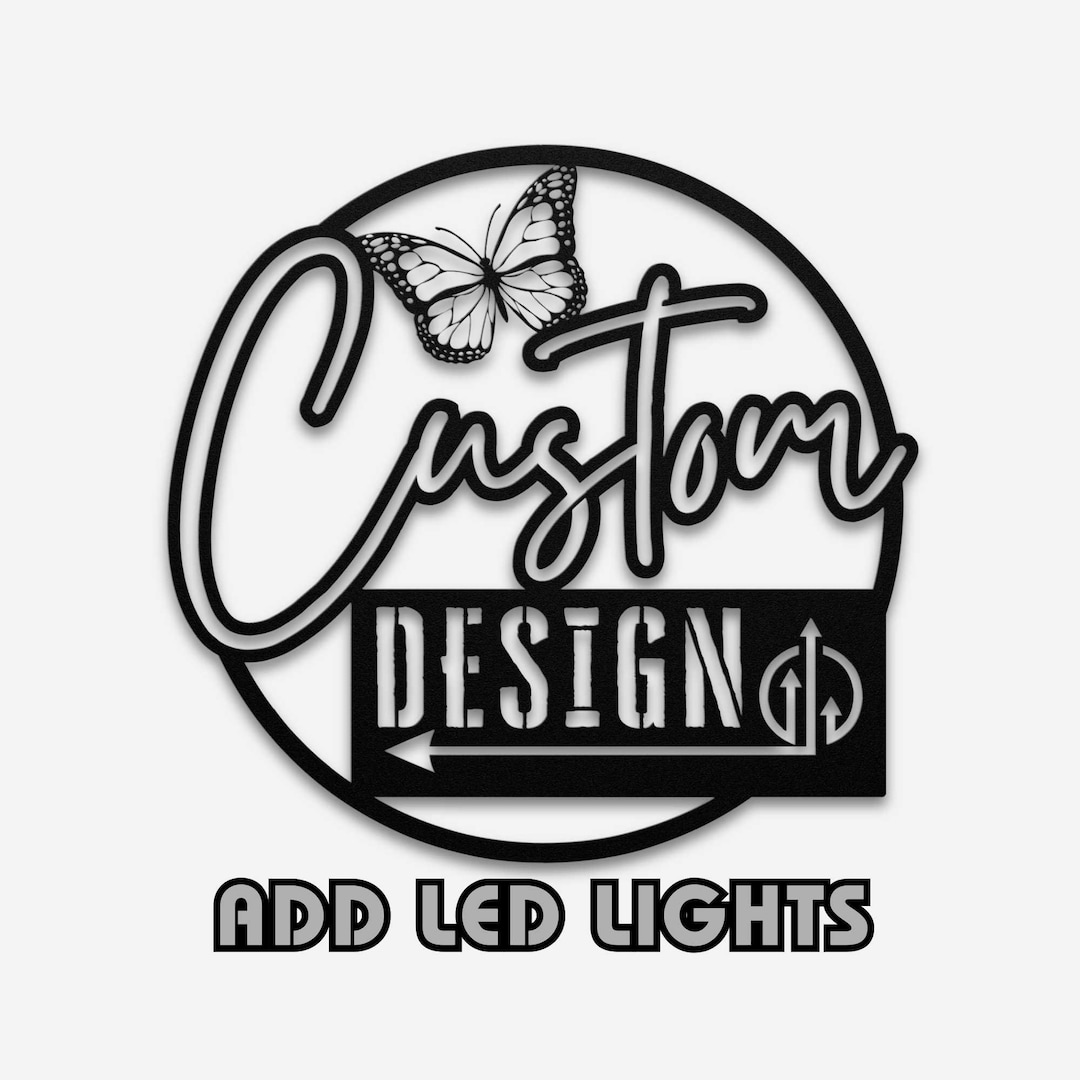 Custom Business Logo LED Sign: Metal Wall Art, Personalized Office ...