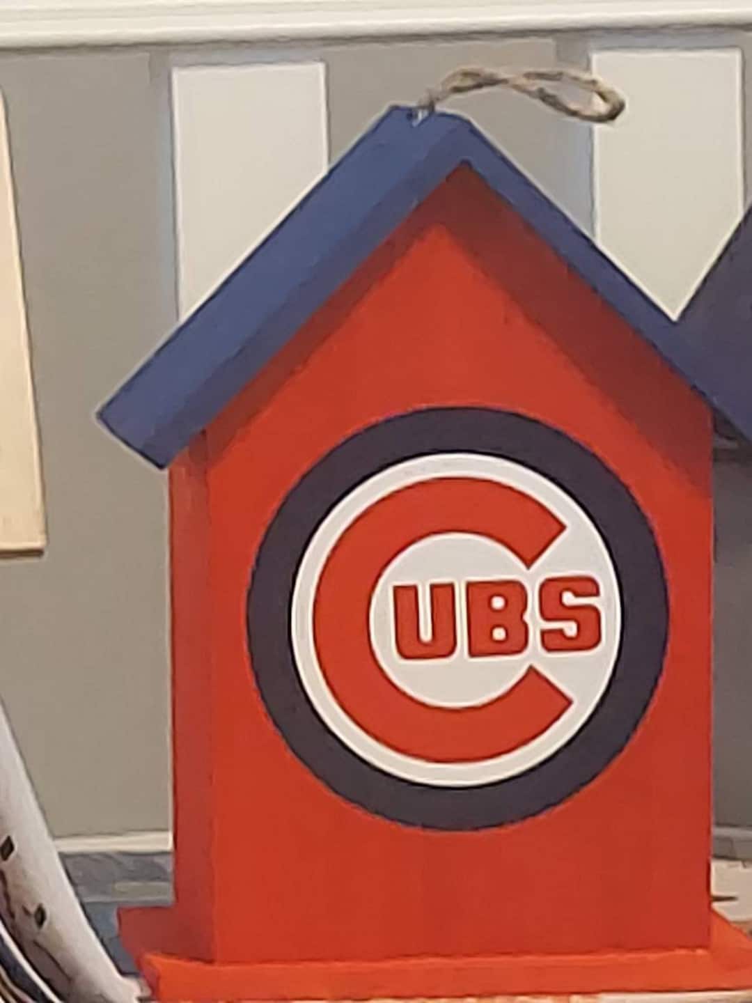 Chicago Cubs Hand Painted Birdhouse - Etsy