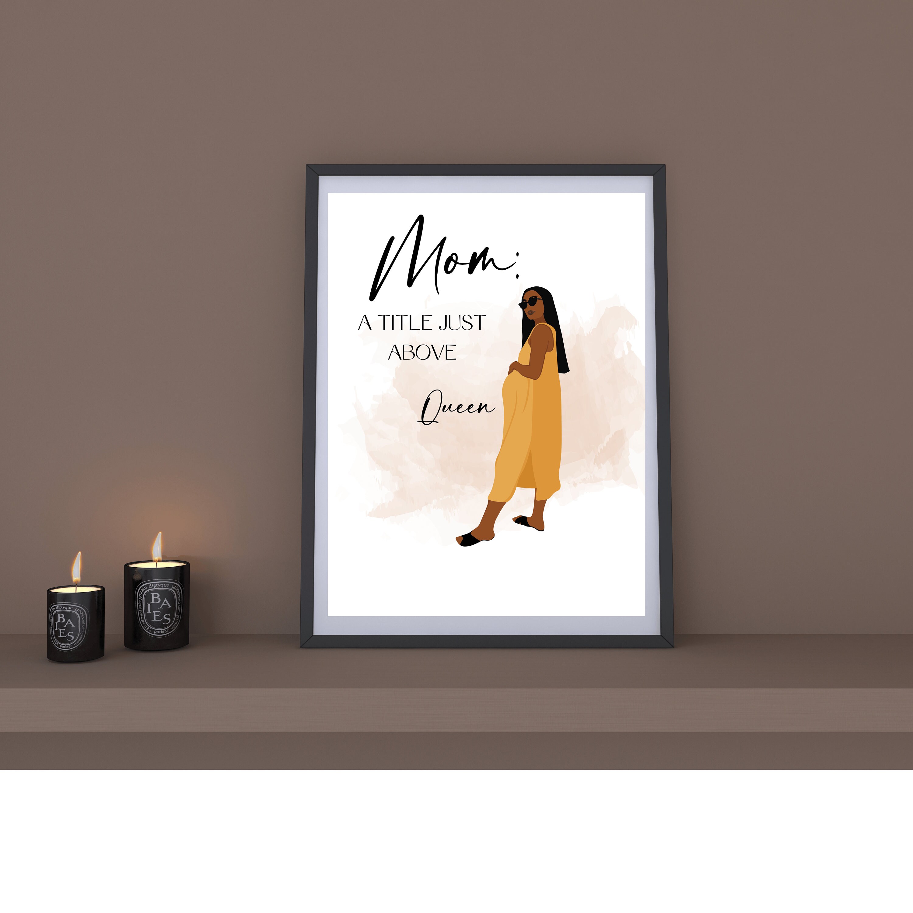 Baby Shower Nursery Art for Mama POC Mama to Be Pregnant/pregnancy MOM ...