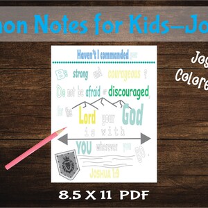 Printable Sermon Notes for Kids Printable Sermon Notes - Etsy