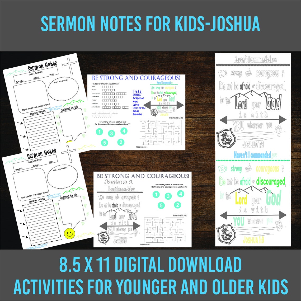 Printable Sermon Notes for Kids, Printable Sermon Notes, Activity Page ...