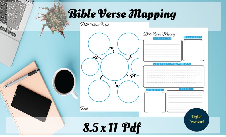 Bible Verse Mapping, Bible Verse Mapping Goodnotes, Onenotes, Happy ...