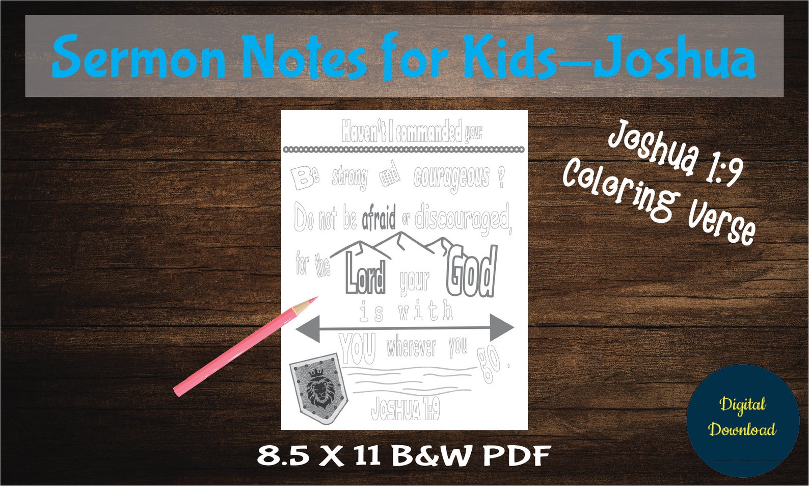 Printable Sermon Notes for Kids Printable Sermon Notes - Etsy