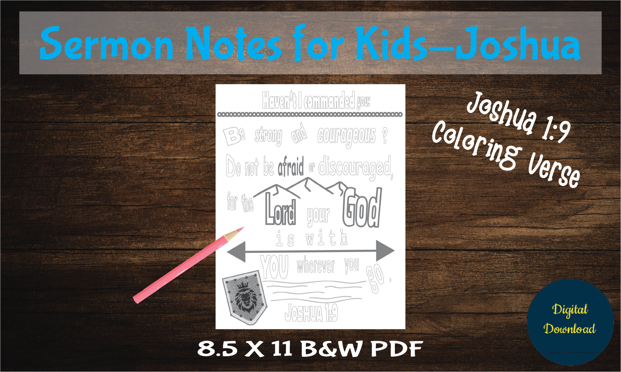 Printable Sermon Notes for Kids Printable Sermon Notes - Etsy