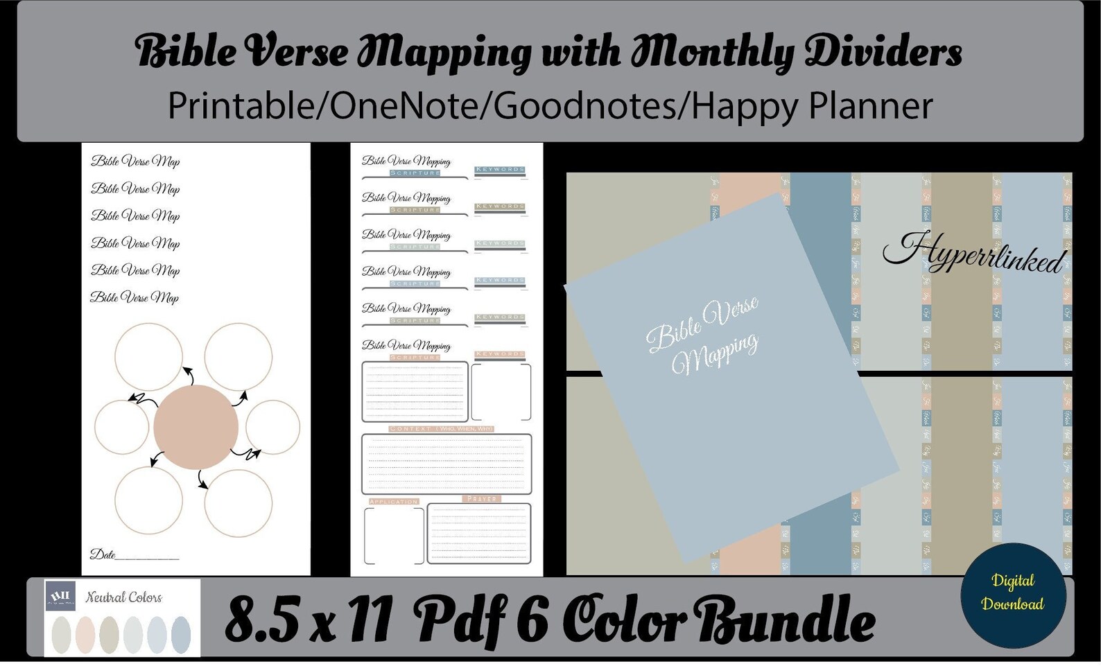 Bible Verse Mapping Bible Verse Mapping goodnotes Onenotes Happy ...