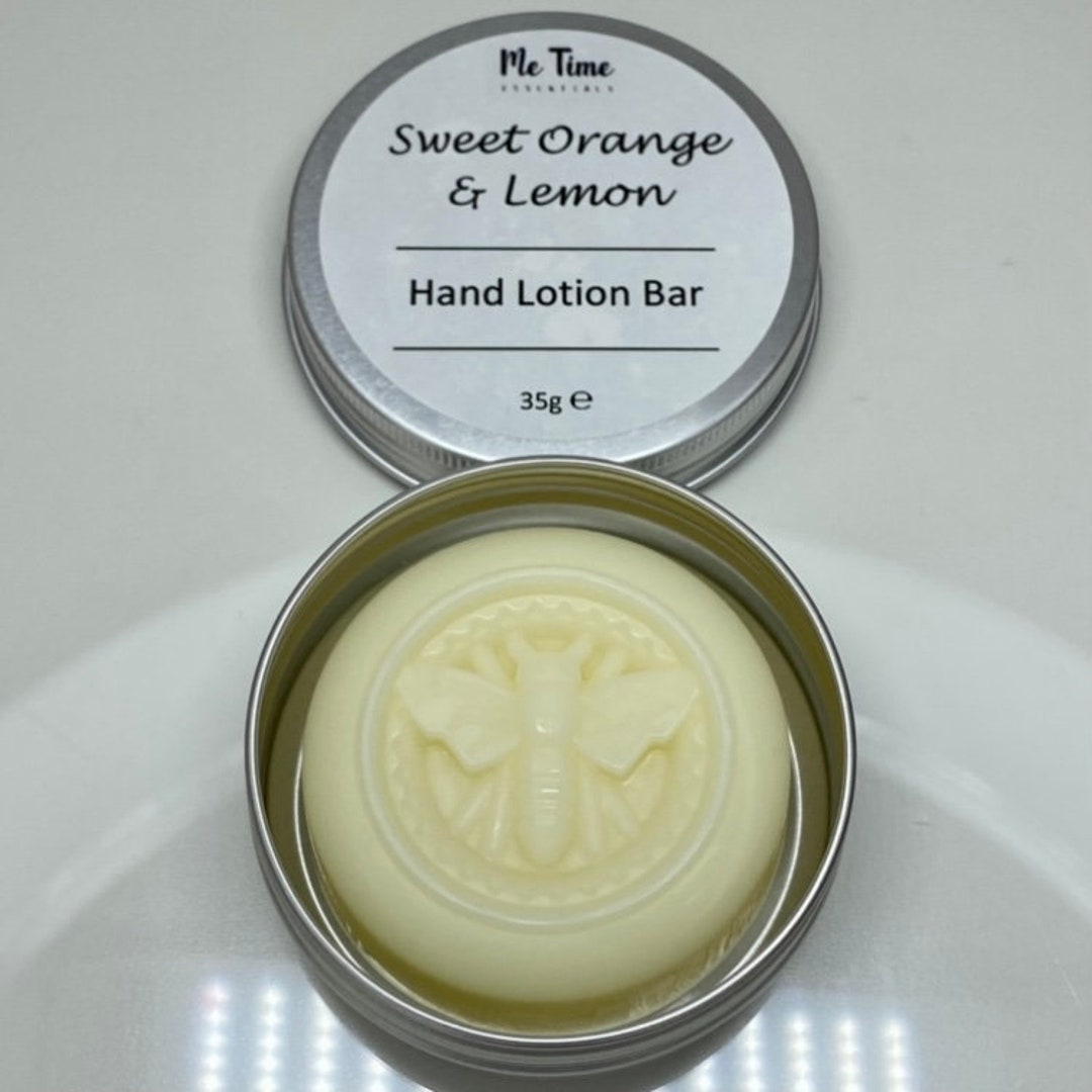 Sweet Orange & Lemon Hand Lotion Bar Made With 100% - Etsy