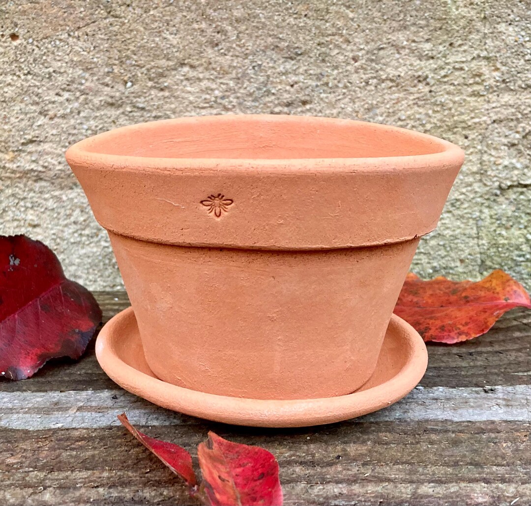 SMALL CLAY PLANTER #44 Porous Clay for Healthy, Happy Succulents, Cacti ...
