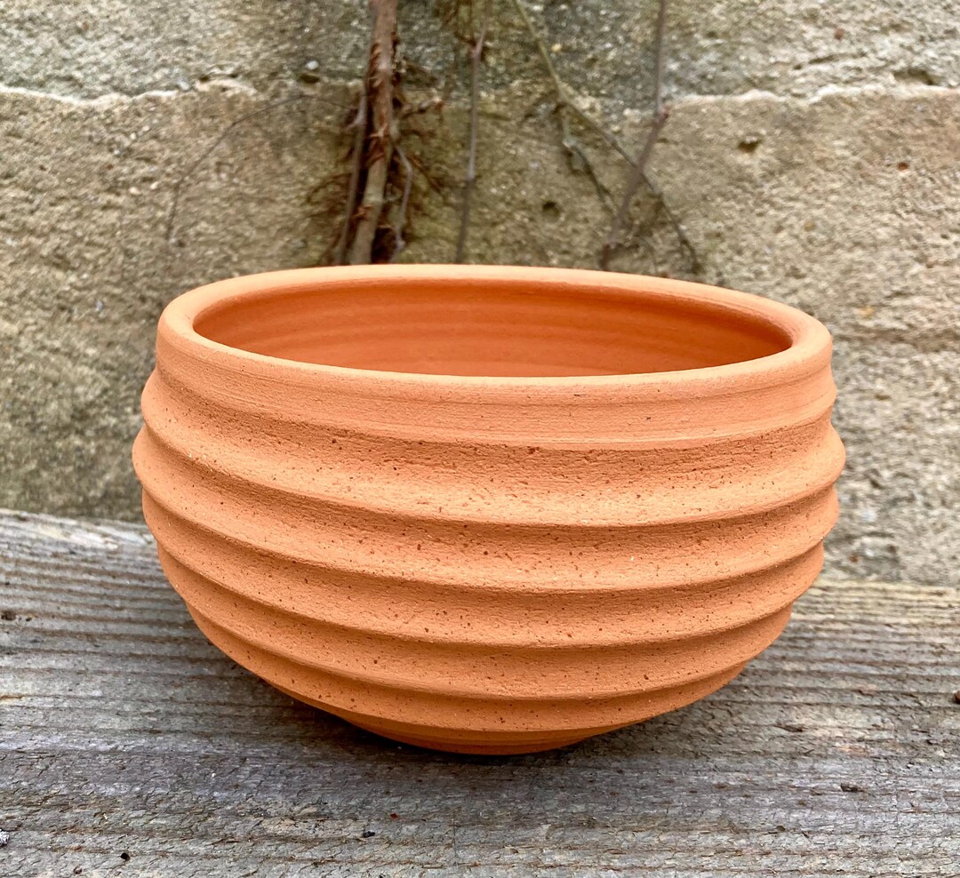 CERAMIC FLOWER POT #179 Handmade, Porous Terracotta for a Healthy Plant ...