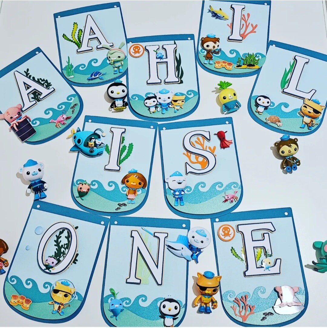 Octonauts 3D Birthday Banner - Etsy