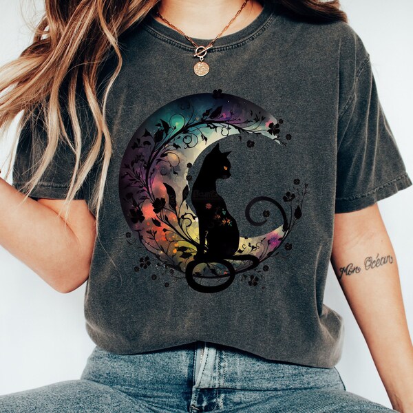 Black Cat Moon - Etsy