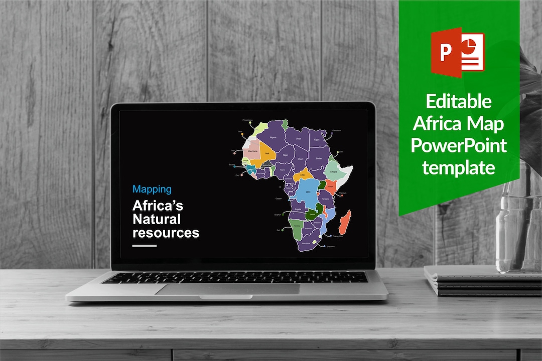 Editable and Animated Africa Natural Resources Map for - Etsy