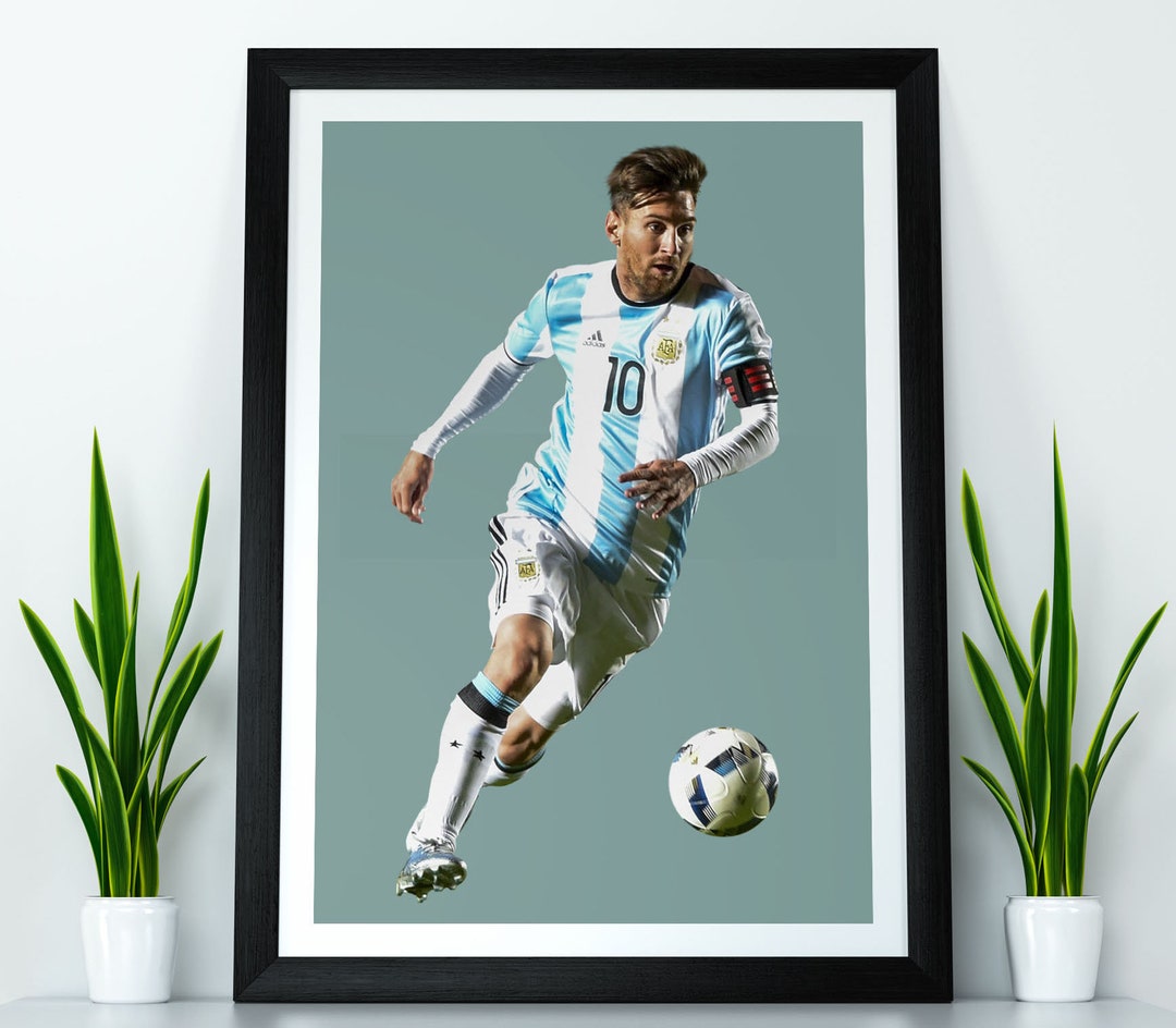 Lionel Messi and Ronaldo Football Icon, Instant Download Poster, Wall ...