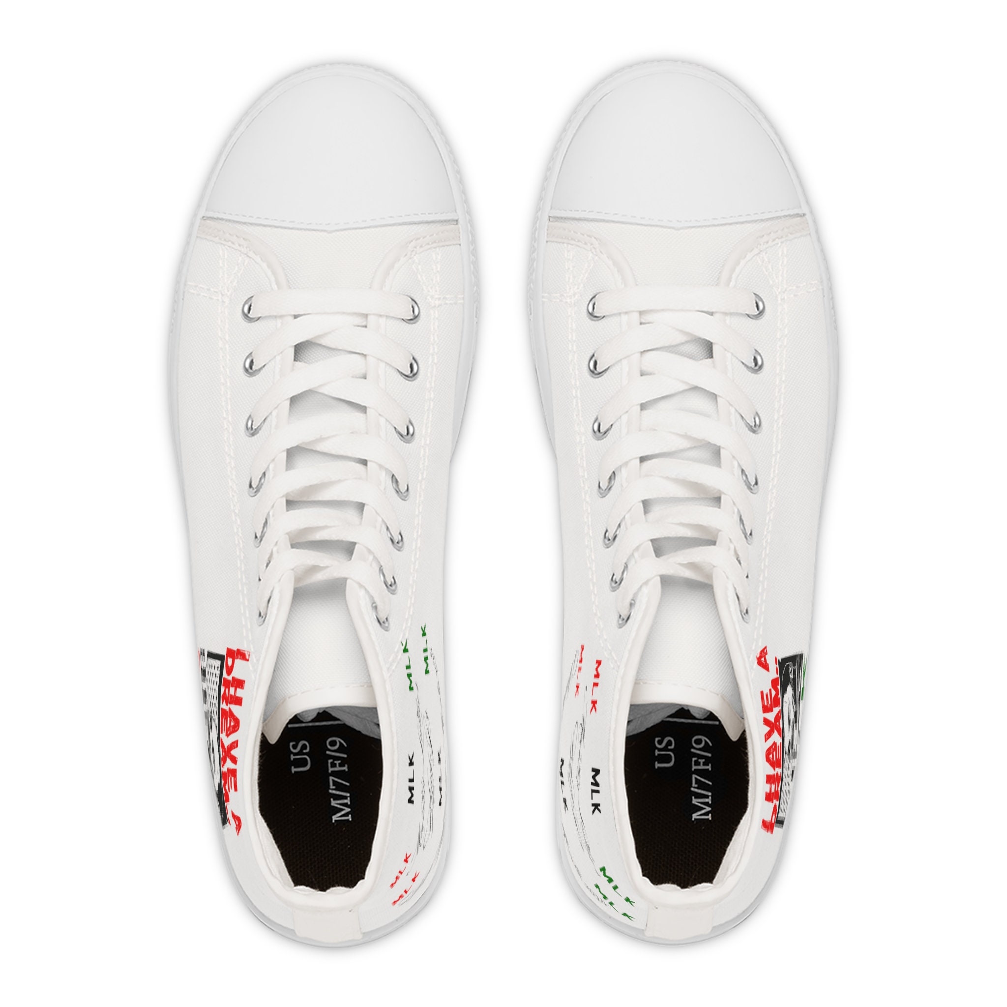 Mlk-women's High Top Sneakers-celebrate Mlkblack History Month ...