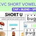 CVC Phonics Worksheets: Short Vowel Uu • TAP, BLEND, Read & Spell ...