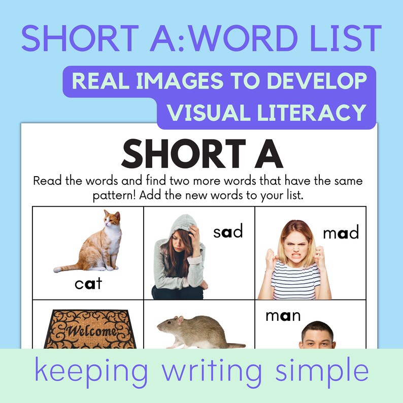 CVC Phonics Worksheets: Short Vowel Aa • TAP, BLEND, Read & Spell ...