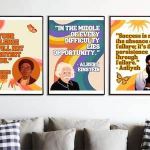Retro Motivational Posters Educational Classroom Decor Digital Download ...