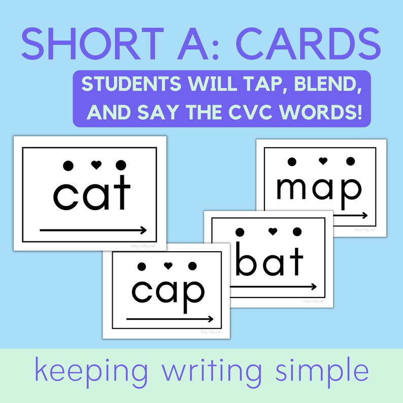 CVC Phonics Worksheets: Short Vowel Aa • TAP, BLEND, Read & Spell ...