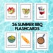26 SUMMER Flashcards BBQ Pre-school Cards for Building Vocabulary ...