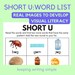 CVC Phonics Worksheets: Short Vowel Uu • TAP, BLEND, Read & Spell ...